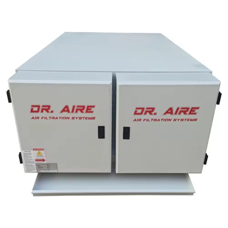 เครื่องกำจัดควันสำหรับครัวร้านอาหาร ESP แบบผ่านสองครั้ง มี UV-C อัตรา ...